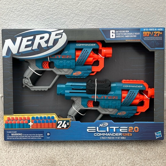 Nerf | Toys | Nerf Elite 2 Commander Rd6 2 Pack | Poshmark